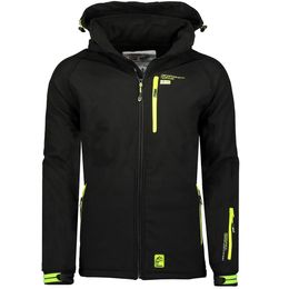Geographical Norway Softshelljacke "Ritchone" in Schwarz - 70% | Größe S | Herren-outdoorjacken