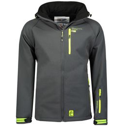 Geographical Norway Softshelljacke "Ritchone" in Anthrazit - 65% | Größe L | Herren-outdoorjacken