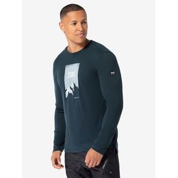 super.natural Funktionslongsleeve "2 Pitch" in Dunkelblau - 56% | Größe M | Herren-sportshirts