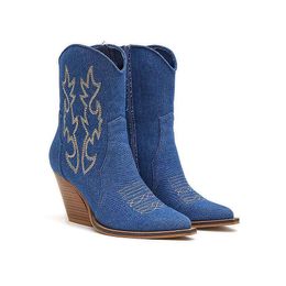 Bellucci Westernstiefel in Blau - 59% | Größe 38 | Damen-stiefel