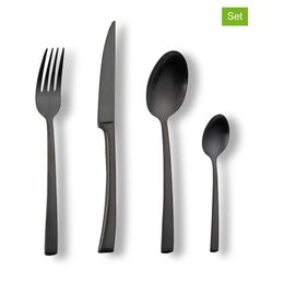 ECHTWERK 16tlg. Tafelbesteck-Set "Avelino" in Schwarz - 26% | Gedeckter-tisch