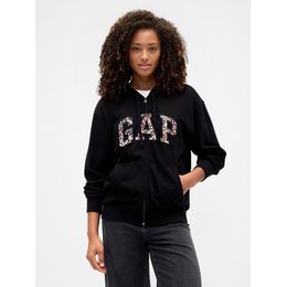 GAP Sweatjacke in Schwarz - 31% | Größe S | Damen-sweatshirts-jacken