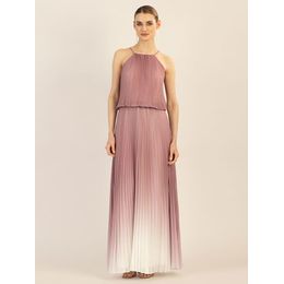Apart Plisseekleid in Altrosa/ Weiß - 75% | Größe 40 | Damen-kleider