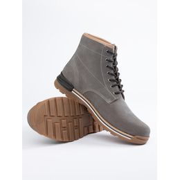 Paul Vesterbro Leder-Boots in Grau - 63% | Größe 42 | Herrenstiefel