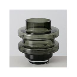 Boltze Vase ''Cytra'' in Dunkelgrau - (H)17,8 x &Oslash; 17,5 cm - 34% | Kerzen-vasen