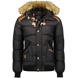 Geographical Norway Winterjacke "Belphegore" in Schwarz - 59% | Größe M | Herren-plussize