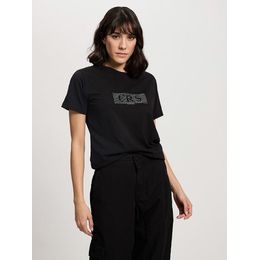 Cross Jeans Shirt in Schwarz - 51% | Größe M | Damen-tops