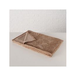 Boltze Wohndecke ''Arkki'' in Taupe - (L)160 x (B)130 cm - 41% | Decken
