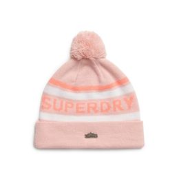 Superdry Mütze Damen Größe one size rosa / naturweiß