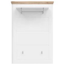Garderobenpaneel Home Affaire "Halmstad", weiß, B:79cm H:113cm T:32cm, Spanplatte, Garderobenpaneele, Breite ca. 79 cm