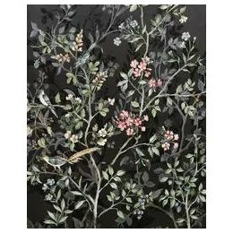 Vliestapete Komar "Digitaldruck Vlies - Nuit Royale - Größe 200 x 250 cm", bunt (schwarz, grün, rosa), B:200 L:250, Vlies, Tapeten, Wohnzimmer, Schlafzimmer