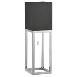Näve NÄVE Tischleuchte "Alfa", grau, 1, H: 65cm, 1 Stk., Leuchten, Tischlampe H: 65cm, 1xE27, exkl. Leuchtmittel, dunkelgrau/chrom, IP20