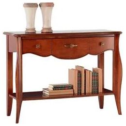 Konsole Home Affaire "Konsole Tramonto", braun (nuss), B:110cm H:80cm T:40cm, Holz teilmassiv, Sideboards, Konsolentisch, Breite 110 cm