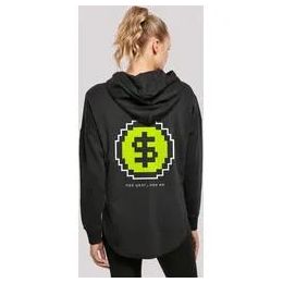 Kapuzenpullover F4NT4STIC "SIlvester Party Happy People Only", Damen, Gr. L, schwarz, Obermaterial: 100% Baumwolle, oversize, Pullover, Print