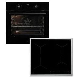 AEG Backofen-Set "HH24BSIB", Energieeffizienz: A+ (A+++-D), schwarz, Herdsets, Grillfunktion, gleichmäßiges Garen auf 3 Ebenen, Wasserdampf-Reinigung