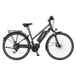 E-Bike Fischer FAHRRAD "VIATOR ETD 1861" Gr. 49, schwarz (schwarz, schwarz), Elektrofahrräder, 49cm, 28 Zoll (71,12cm), Pedelec, Elektrofahrrad für Damen u. Herren