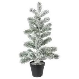 Künstlicher Weihnachtsbaum CREATIV DECO "Weihnachtsdeko, künstlicher Christbaum, Tannenbaum", grün, H:56cm, Kunststoff, Weihnachtsbäume, Kunstweihnachtsbäume, Im Topf; Beschneite Optik