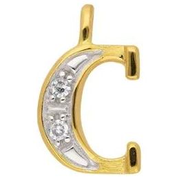 Adelia´s Buchstabenanhänger ADELIA ́S "585 Gold Buchstabenanhänger", gold, Schmuckanhänger, Damen, 0,02 VVS = sehr sehr kleine Einschlüsse C, Gold, mit Diamant Goldschmuck für Damen & Herren
