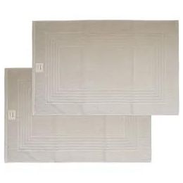 Hotelmatte Dyckhoff "Nature", grau (stein), H:3mm, Baumwolle, Badematten, 2 teilig