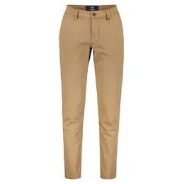 5-Pocket-Jeans Lerros "Lerros Basic Chino in Strukturqualität, SLIM FIT", Herren, Gr. 40, Länge 32, beige (bold camel), 80% Baumwolle, 17% Lyocell, 3% Elasthan, Jeans