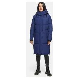 Winterjacke Marikoo "Michikoo", Damen, Gr. L, blau (navy), Obermaterial: 100% Polyester; Futter: 100% Polyester; Wattierung: 100% Polyester; Ärmelfutter: 100% Polyester, Jacken, Extra langer Schnitt mit seitlichen Belüftungsöffnungen