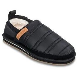 Slip-On Sneaker Quiksilver "After Session", Gr. 10 (43), schwarz (schwarz 1), Obermaterial: Textil, Leder – Futter: Textil – Laufsohle: Gummi, Schuhe