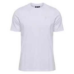 T-Shirt Hummel "HMLPULSE T-SHIRT", Herren, Gr. L (52), weiß, Obermaterial: 100% Baumwolle, normal, Rundhals, Shirts