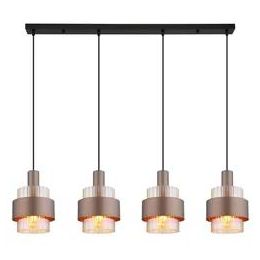 Globo LIGHTING Hängeleuchte "MILLEY", schwarz, 1 Stk., Leuchten, Hängelampe/Pendelleuchte/Esszimmer/Wohnzimmer/Esstisch