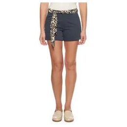 Shorts Le Temps Des Cerises, Herren, Gr. 34, US-Größen, blau, 100% Baumwolle, Hosen, mit trendigem Bindegürtel