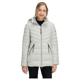 Steppjacke Betty Barclay "Damen Steppjacke mit abnehmbarer Kapuze", Damen, Gr. 46, weiß (rohweiß), Obermaterial: 100% Polyester. Besatz: 100% Polyester. Futter: 100% Polyester. Füllung: 100% Polyester., tailliert, Jacken
