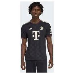 Fußballtrikot Adidas PERFORMANCE "FCB 3 JSY", Herren, Gr. XXL, schwarz, halo ivory, Obermaterial: 100% Polyester, Rundhals, Trikots