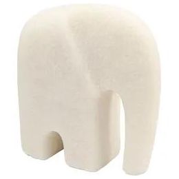 Dekofigur KARE DESIGN "Deko Figur Soft Elephant 14cm", weiß, B:13,5cm H:14cm T:6cm, Dekofiguren