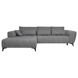 Ecksofa WERK2 "Memo Garay, XXL-Liegefläche, elektrisch ausziehbar auf ca. 228×126 cm", grau, B:287cm H:64cm T:220cm, 92% Polyester, 8% Nylon, Sofas, Luxus in Übergröße: XXL-Liegefläche, Komfort-Ottomane & stilvolle Füße