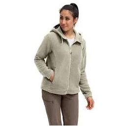 Fleecejacke Maier Sports "DA-FLEECEJACKE RACKA W", Damen, Gr. 42, feather gray, Obermaterial: 100% Polyester, Jacken