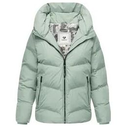 Steppjacke Ragwear "Cessi", Damen, Gr. M (38), graugrün, Obermaterial: 100% Polyester, Innenfutter: 100% Polyester, Wattierung: 100% Polyester, Basic, gerade hüftbedeckend, hoch geschlossener Ausschnitt, Ärmel ohne Ärmelschlitz Rippstrickbündchen, Jacken, Wasserdichte Damen Winterjacke mit großer Kapuze