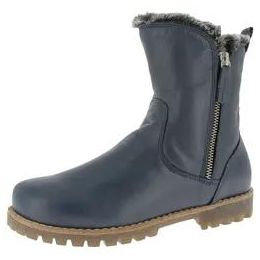 Stiefelette Andrea Conti "Andrea Conti Stiefelette Lederimitat", Damen, Gr. 42, blau (dunkelblau), Lederimitat, Schuhe