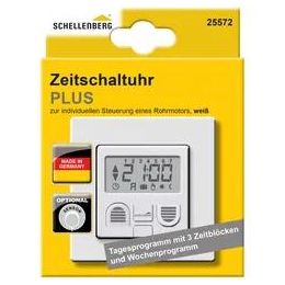 Schalter Schellenberg "Plus zur Rollladensteuerung von Rohrmotoren Standard und Plus", wei&szlig;, B:8cm H:8cm, Schalter, mit Display und Wandtaster, Unterputzmontage, wei&szlig;