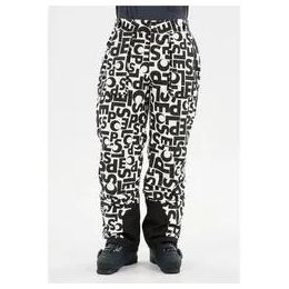 Skihose SLOPE "Killy", Herren, Gr. XXXS, US-Größen, weiß, schwarz, 100% Polyester, bedruckt, lang, Hosen, mit wasserdichter Membran und getapten Nähten