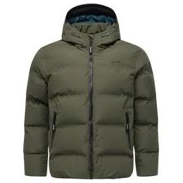 Winterjacke Ragwear "Norgos", Herren, Gr. L (52), olivgrün, Obermaterial: 100% Polyester; Innenfutter: 100% Polyester; Wattierung: 100% Polyester, gerade hüftbedeckend, hoch geschlossener Ausschnitt, eng normaler Saum, Jacken, Winter Steppjacke mit Kapuze