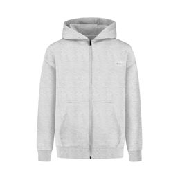 Smilodox Ilyas Basic Zipper Hoodie Herren Größe L graumeliert