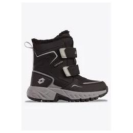Winterboots Lotto, Damen, Gr. 30, schwarz (schwarz, grau), Synthetik, Textil, Schuhe, Winterschuhe, Winterstiefel, Snowboots, wasserdicht & gefüttert