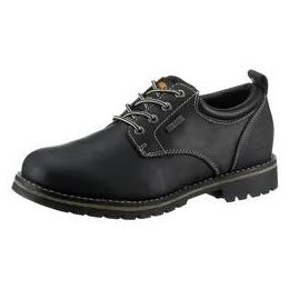 Schnürschuh Dockers BY GERLI, Herren, Gr. 40, schwarz, Leder, Nappaleder, Schuhe, Freizeitschuh mit Kaltfutter