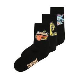 name it Socken 'NKMSEPPE FORTNITE' Jungen Größe 37/39 hellblau / gelb / apricot / schwarz