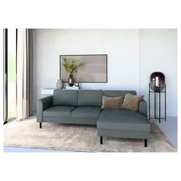 Ecksofa Home Affaire "Booster Couch wahlweise mit Schlaffunktion und Bettkasten-auch in Cord", anthrazit, B:232cm H:83cm T:161cm, 92% Polyester, 5% Polyamid, Sofas, Recamiere beidseitig montierbar, Sofa in L-Form, 232 cm