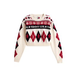 Tommy Jeans Sweater 'FAIR ISLE' female Beige size L