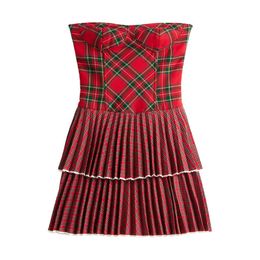 Tommy Jeans Dress 'TARTAN' female Red size S