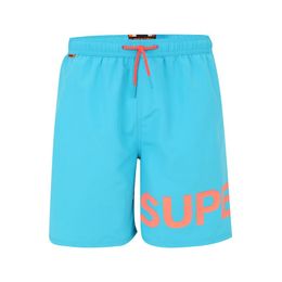 Superdry Badeshorts Herren Größe M azur / koralle
