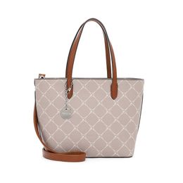 Tamaris Shopper 'Anastasia' Damen Größe One Size dunkelbeige / karamell / weiß