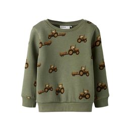 name it Sweatshirt Jungen Größe 104 braun / grün
