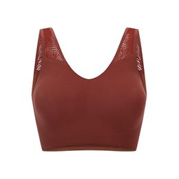 Schiesser Bustier ' Invisible Soft Lace ' Damen Gr&ouml;&szlig;e 90 burgunder